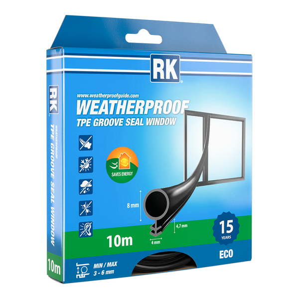 RK Groove Seal Window, TPE, O-profile - RK Brand